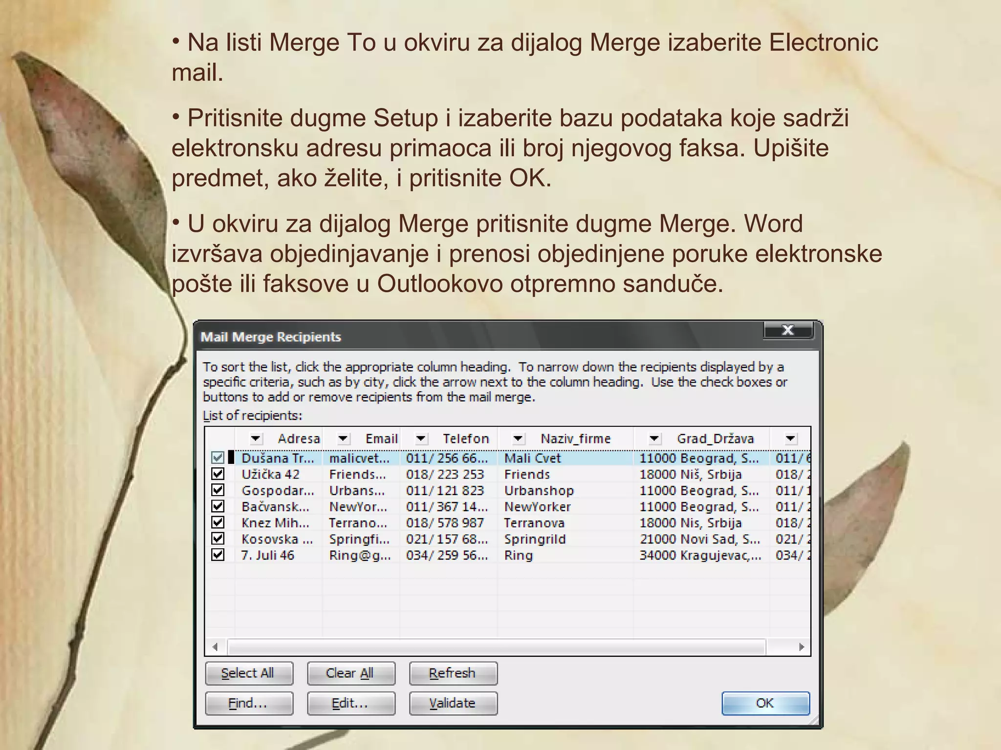 Cirkularna pisma u Word-u | PPT