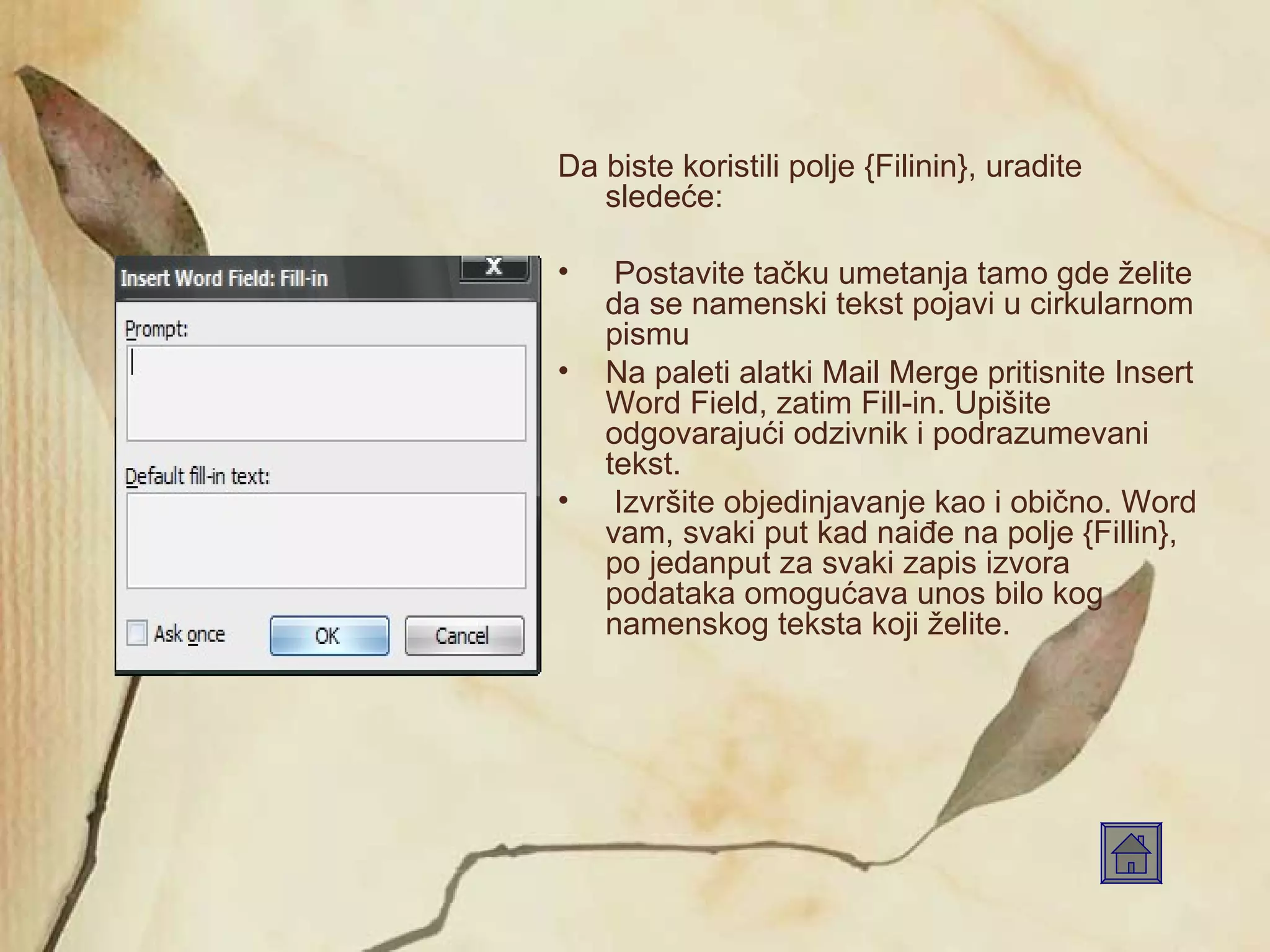 Cirkularna pisma u Word-u | PPT