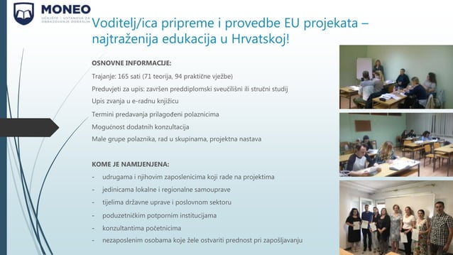 MONEO Učilište | Dan otvorenih vrata | PPT