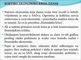 Prezentacija ekonomske krize | PPT