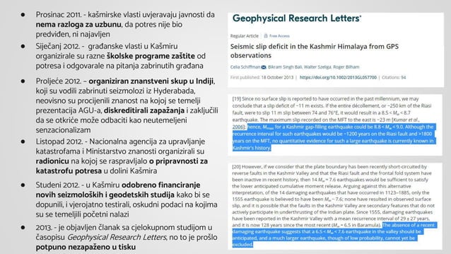 Etika maksimalne magnitude potresa | PPT