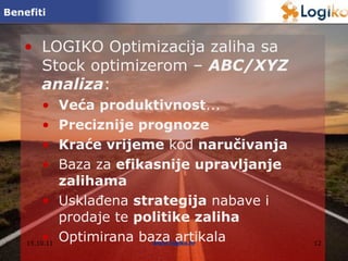 Prezentacija kako smanjiti zalihe kroz navision | PPT