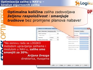 Prezentacija kako smanjiti zalihe kroz navision | PPT