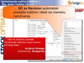 Prezentacija kako smanjiti zalihe kroz navision | PPT
