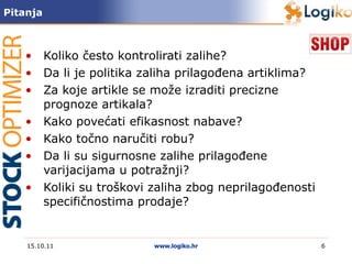 Prezentacija kako smanjiti zalihe kroz navision | PPT