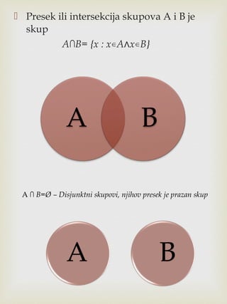 Skupovi. Skupovi brojeva | PPT