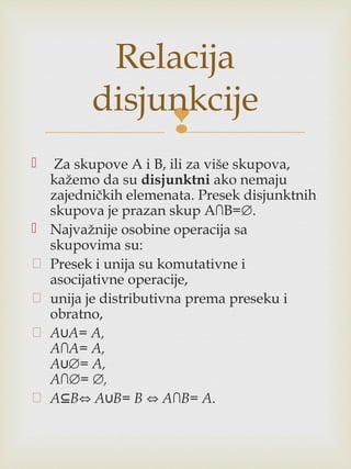 Skupovi. Skupovi brojeva | PPT