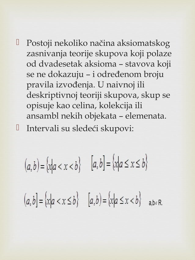 Skupovi. Skupovi brojeva | PPT