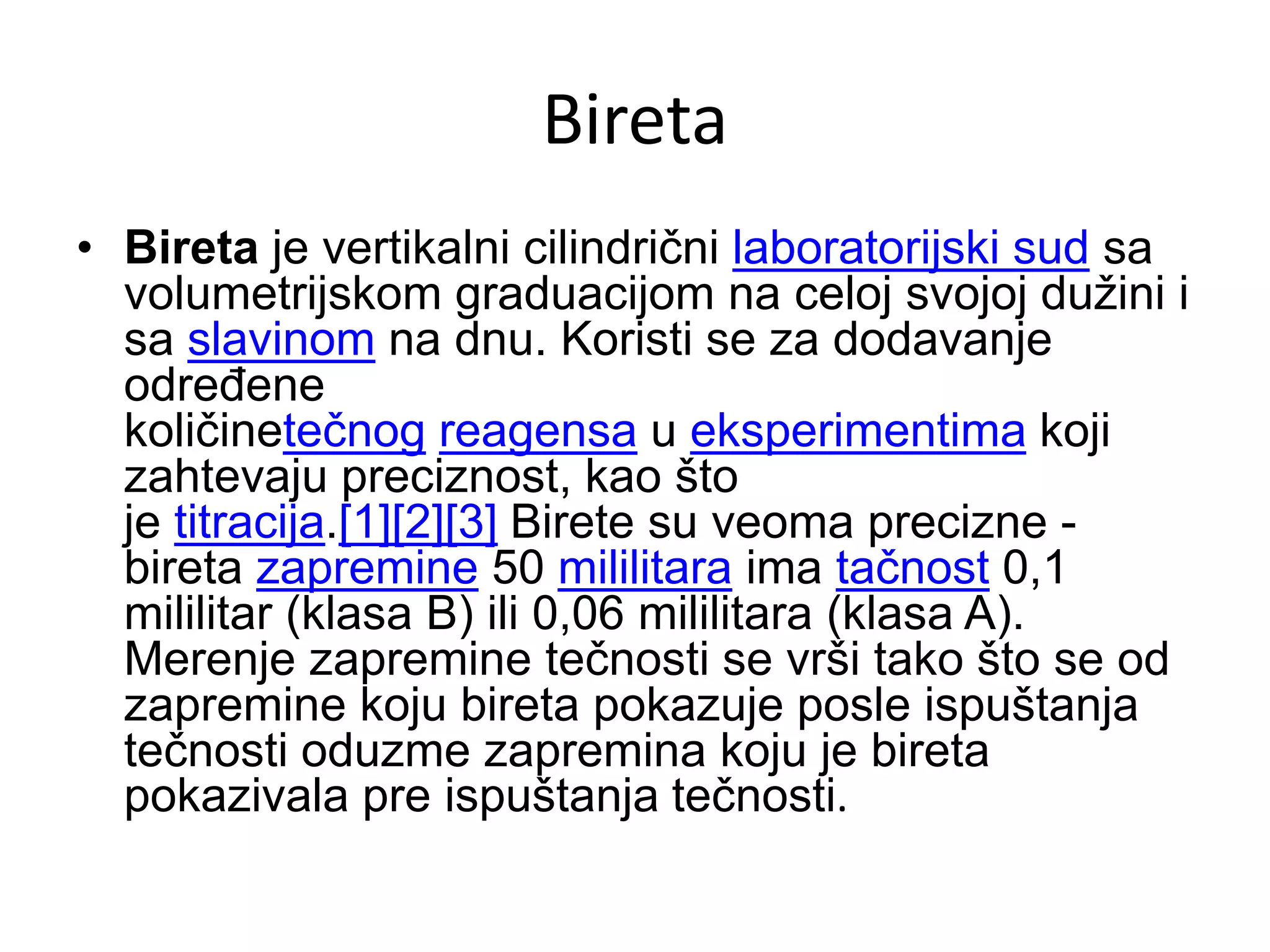 Pipeta i bireta | PPTX