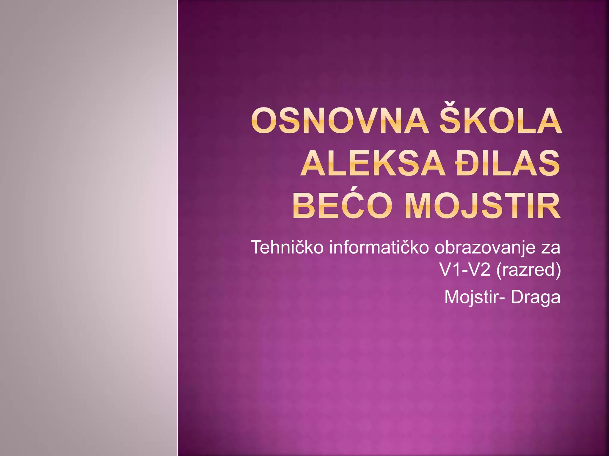 Prezentacija za v razred | PPTX