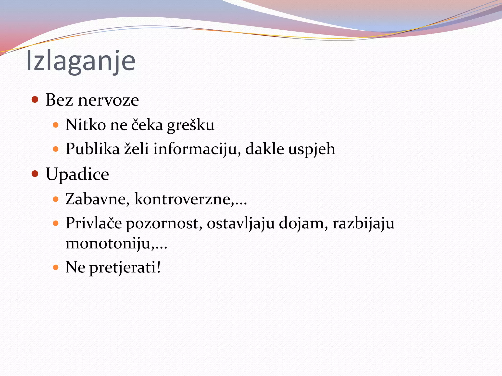 Prezentacije i prezentiranje | PPTX