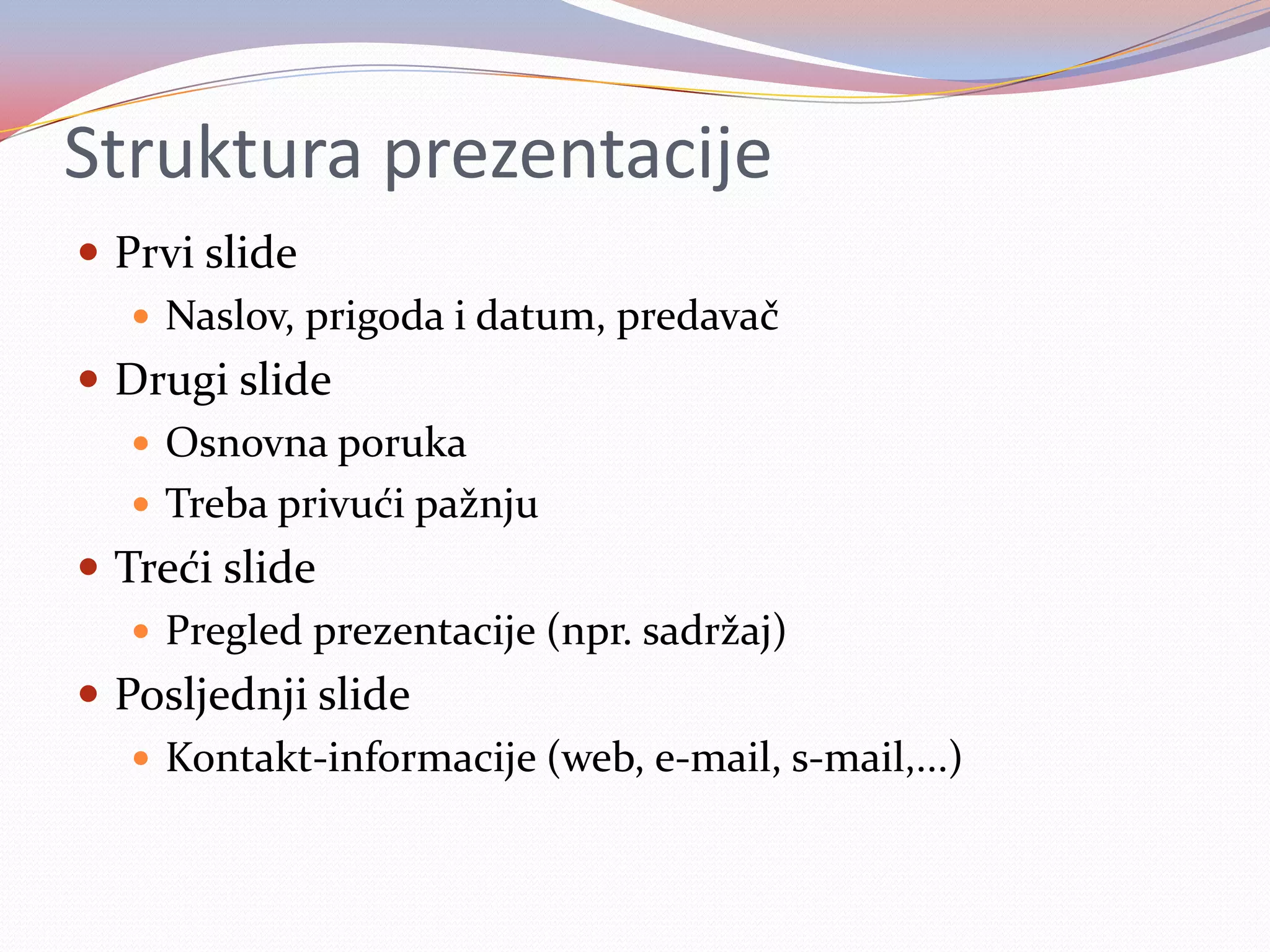 Prezentacije i prezentiranje | PPTX
