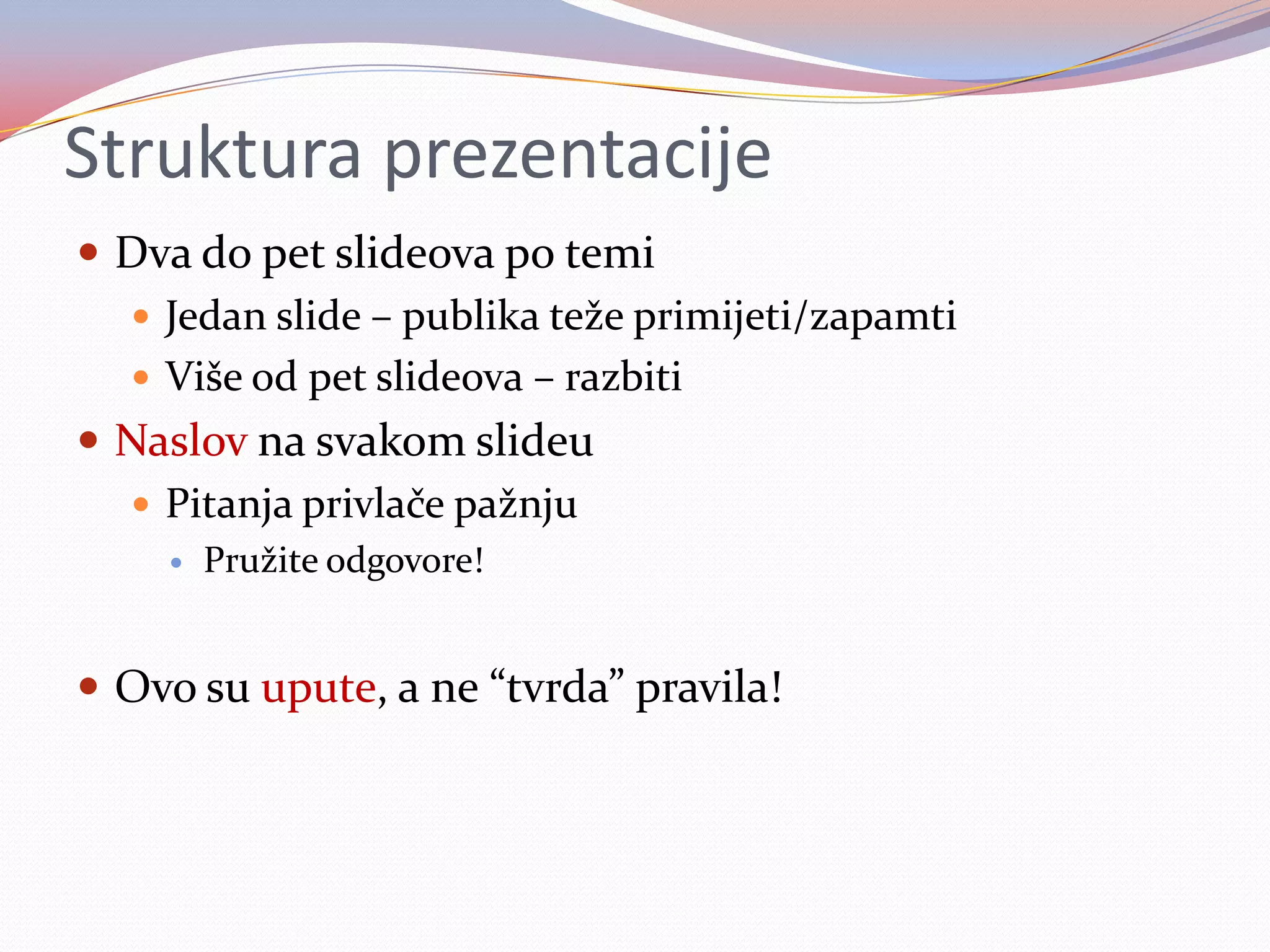 Prezentacije i prezentiranje | PPTX
