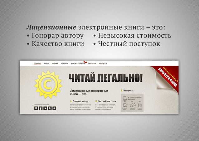 Prezentaciya sergeya-anureva-o-proekte-chitay-legalno | PPT