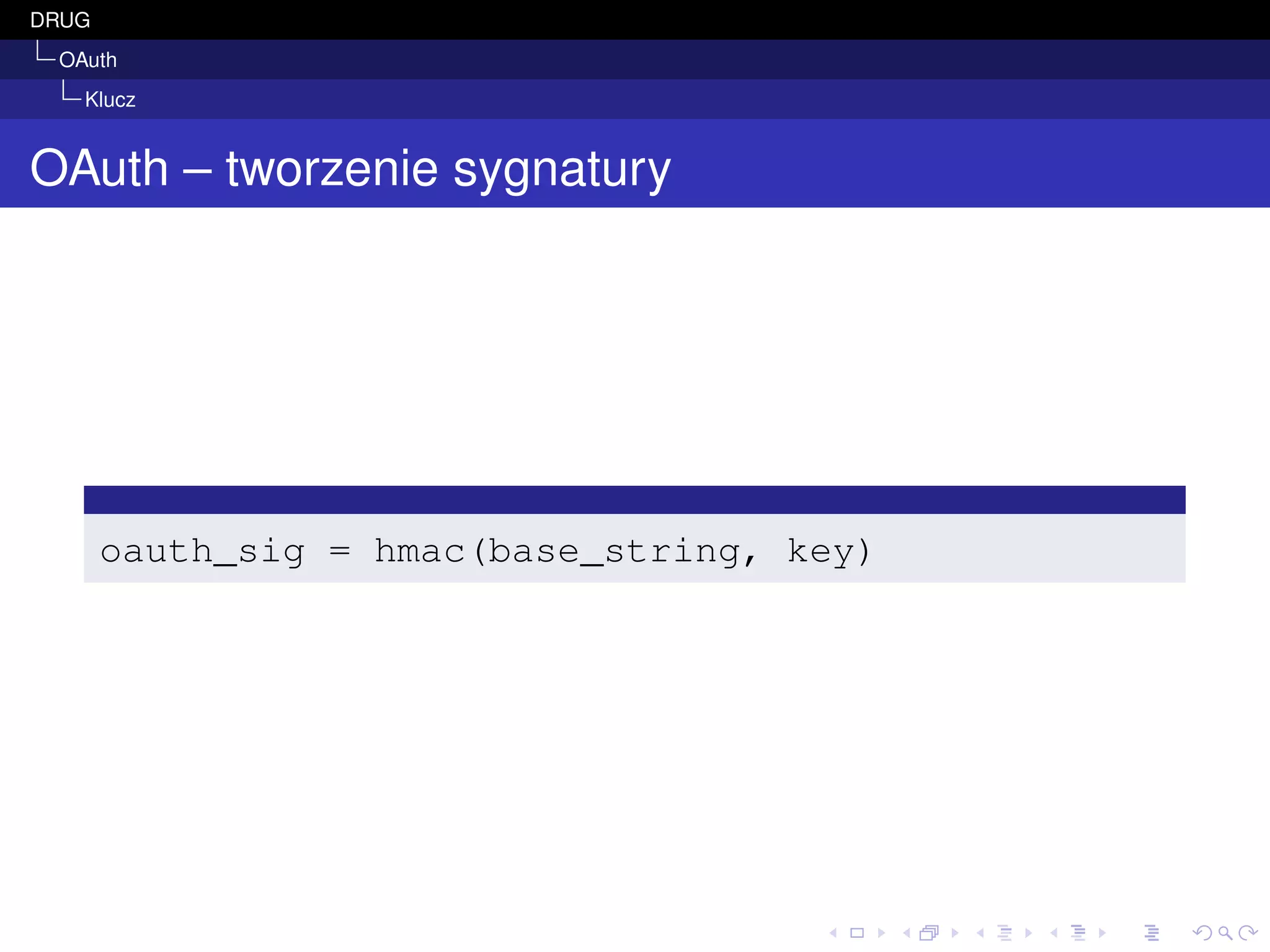 OAuth -- atak czasowy | PPT