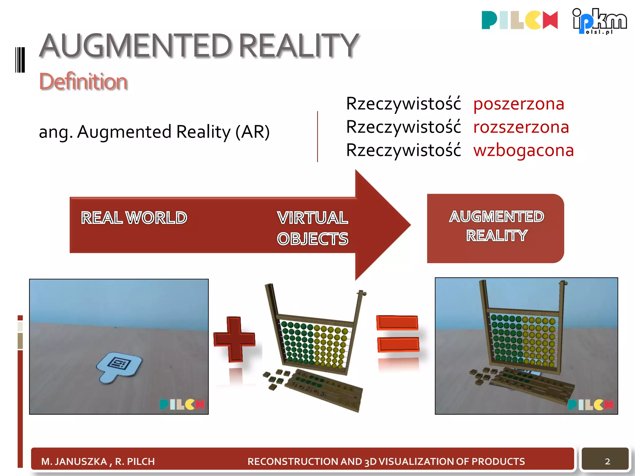 Reconstruction and 3D visualisation of products with the use of ...