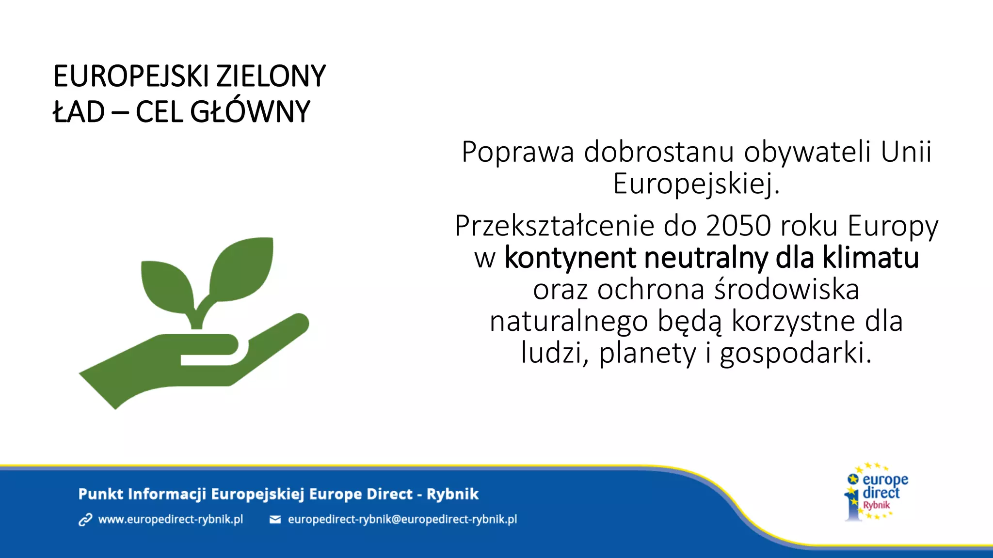 Prezentacja Europejski Zielony Ład | PDF