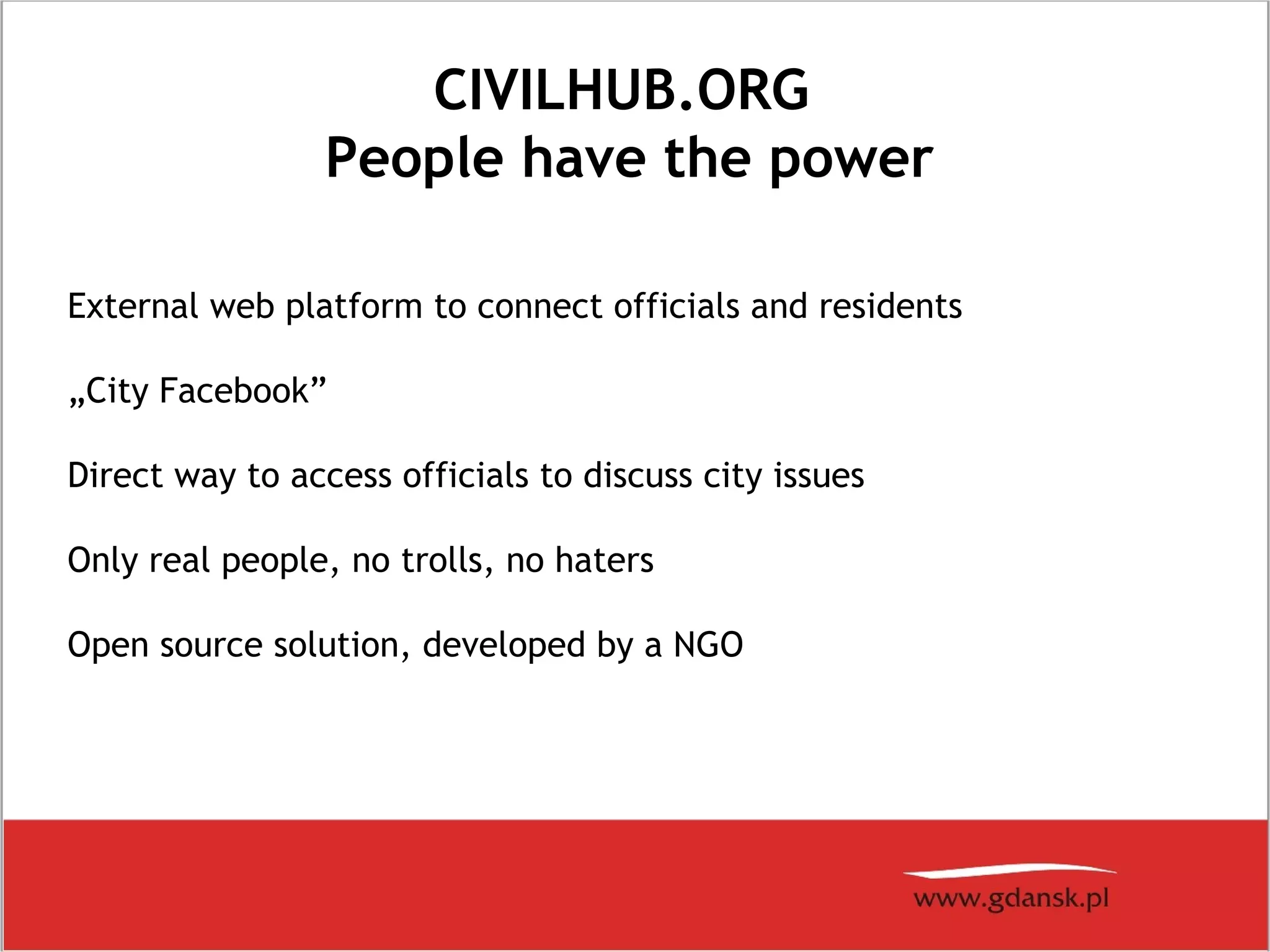 Presentation on Open Data in Gdansk | PPT
