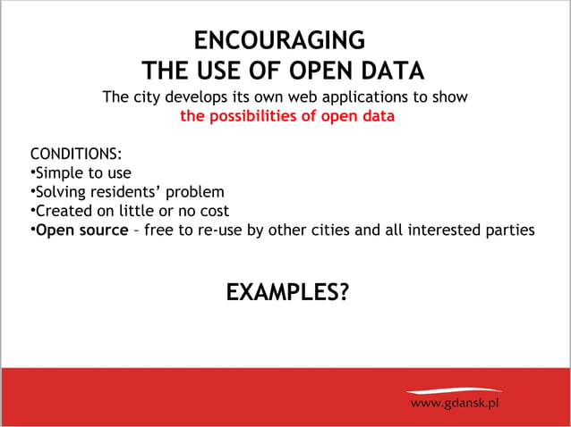 Presentation On Open Data In Gdansk Ppt