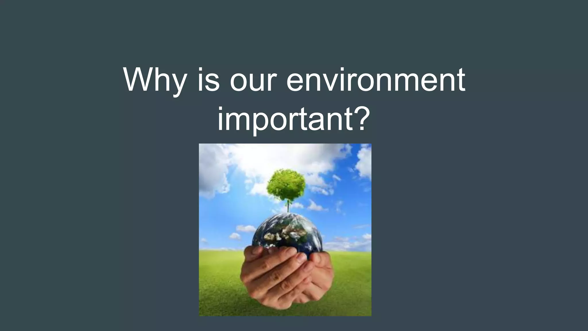 PO WER - XX LO Gdańsk - Why is our environment important? | PPTX