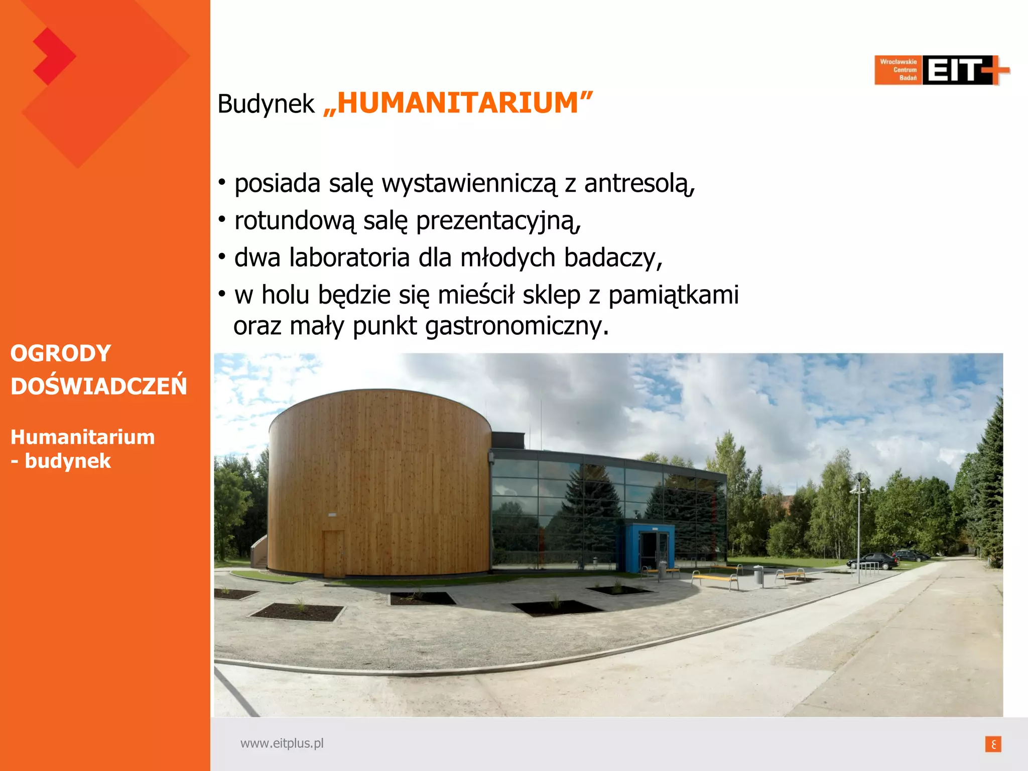 Humanitarium. Ogrody Doświadczeń - prezentacja | PPT