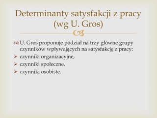 Prezentacja satysfakcja z pracy | PPTX