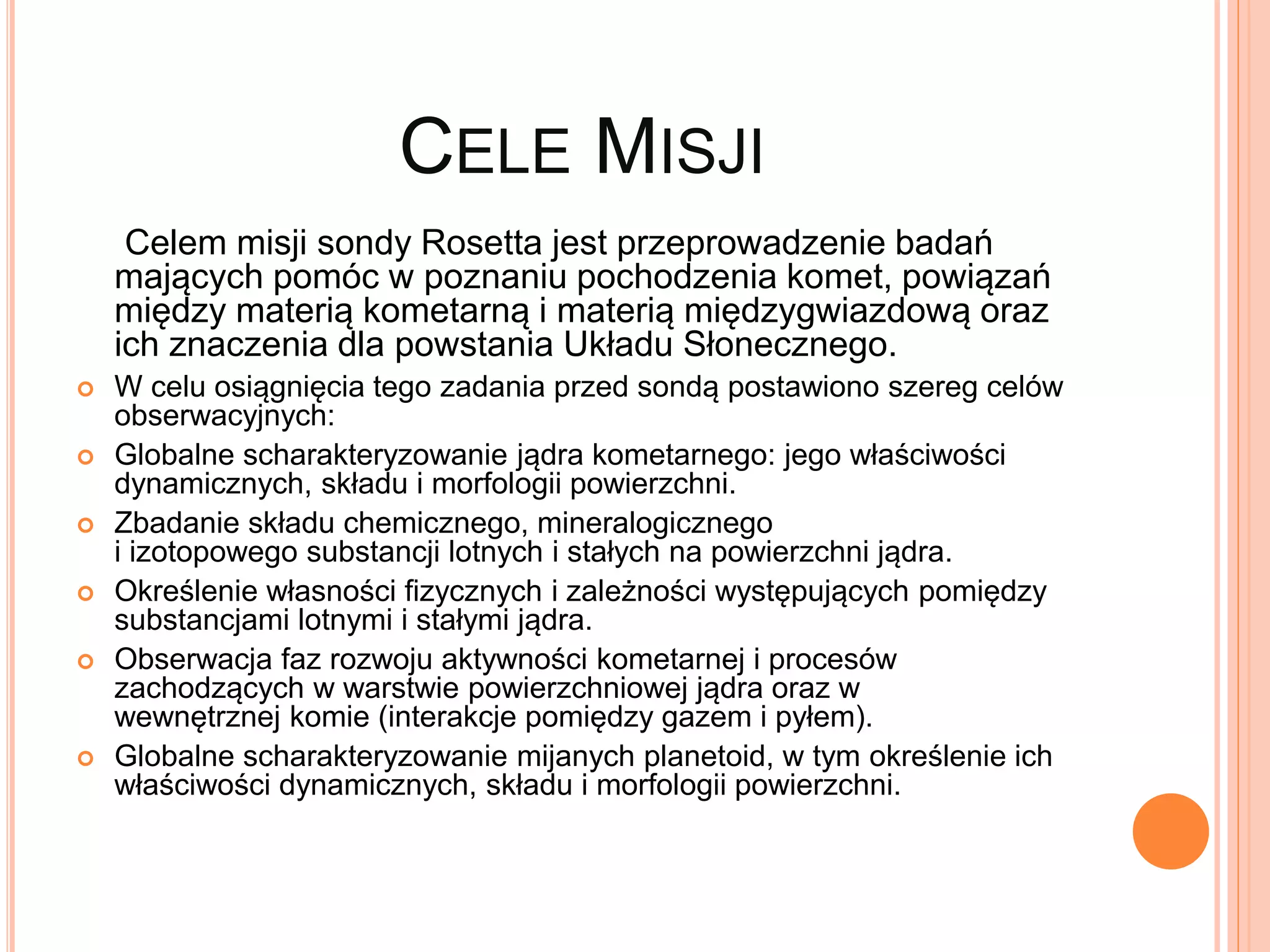 Prezentacja sonda rosetta | PPTX