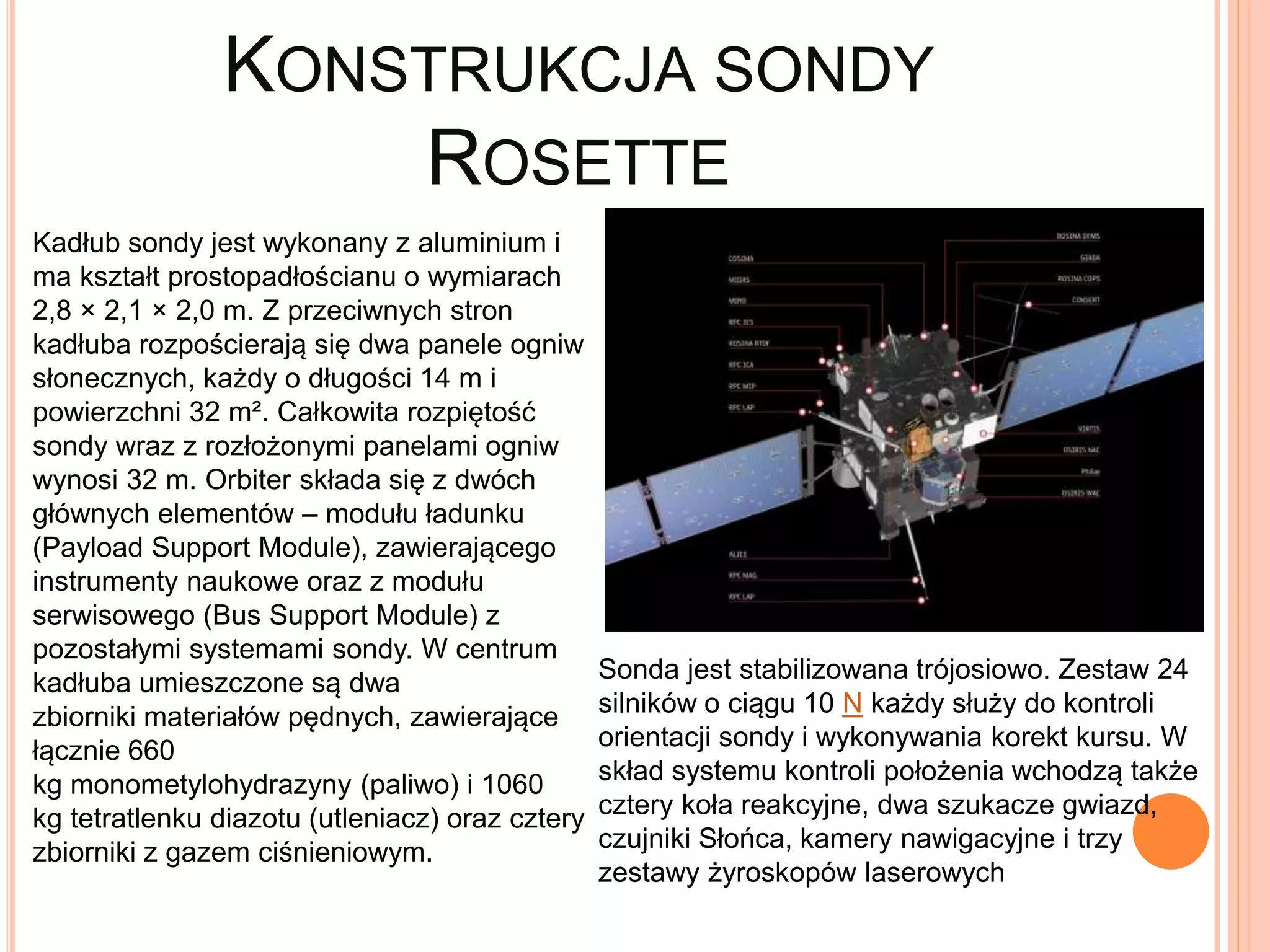 Prezentacja sonda rosetta | PPTX