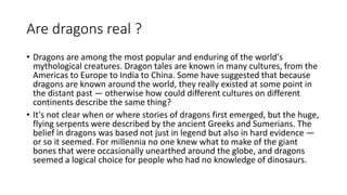 Are Dragons Real? | PPTX