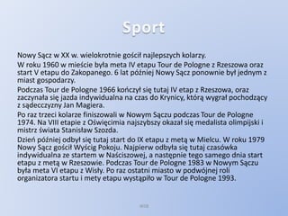 Coś o Nowym Sączu | PPTX