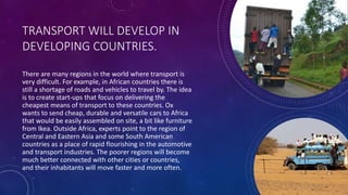 Transport in the future | PPTX