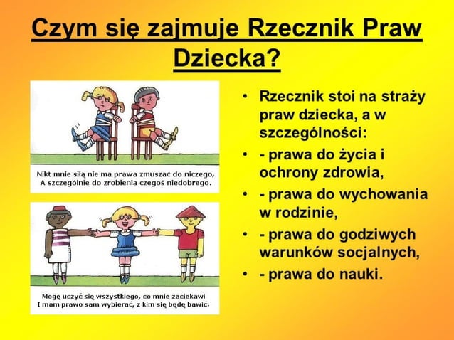 Prezentacja kl. 3bg - Prawa dziecka | PPT