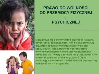 Prezentacja kl. 3bg - Prawa dziecka | PPT