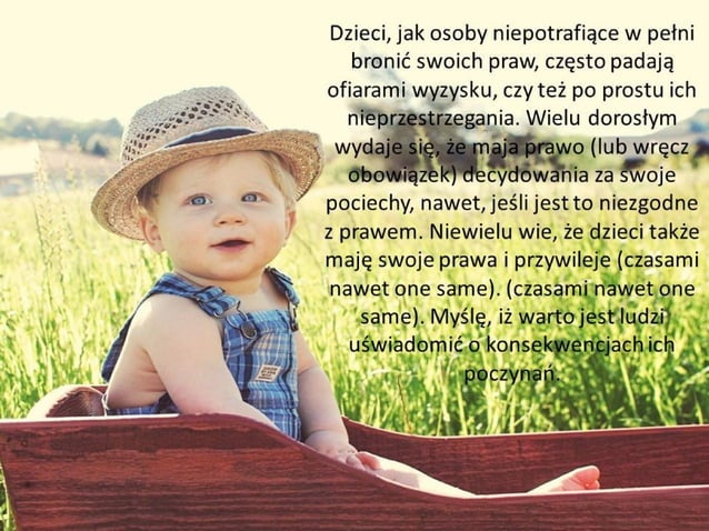 Prezentacja kl. 3bg - Prawa dziecka | PPT