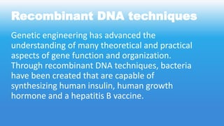 Genetic engineering | PPTX