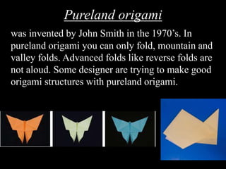 Art of origami | PPTX | Arts and Crafts | Hobbies & Interests