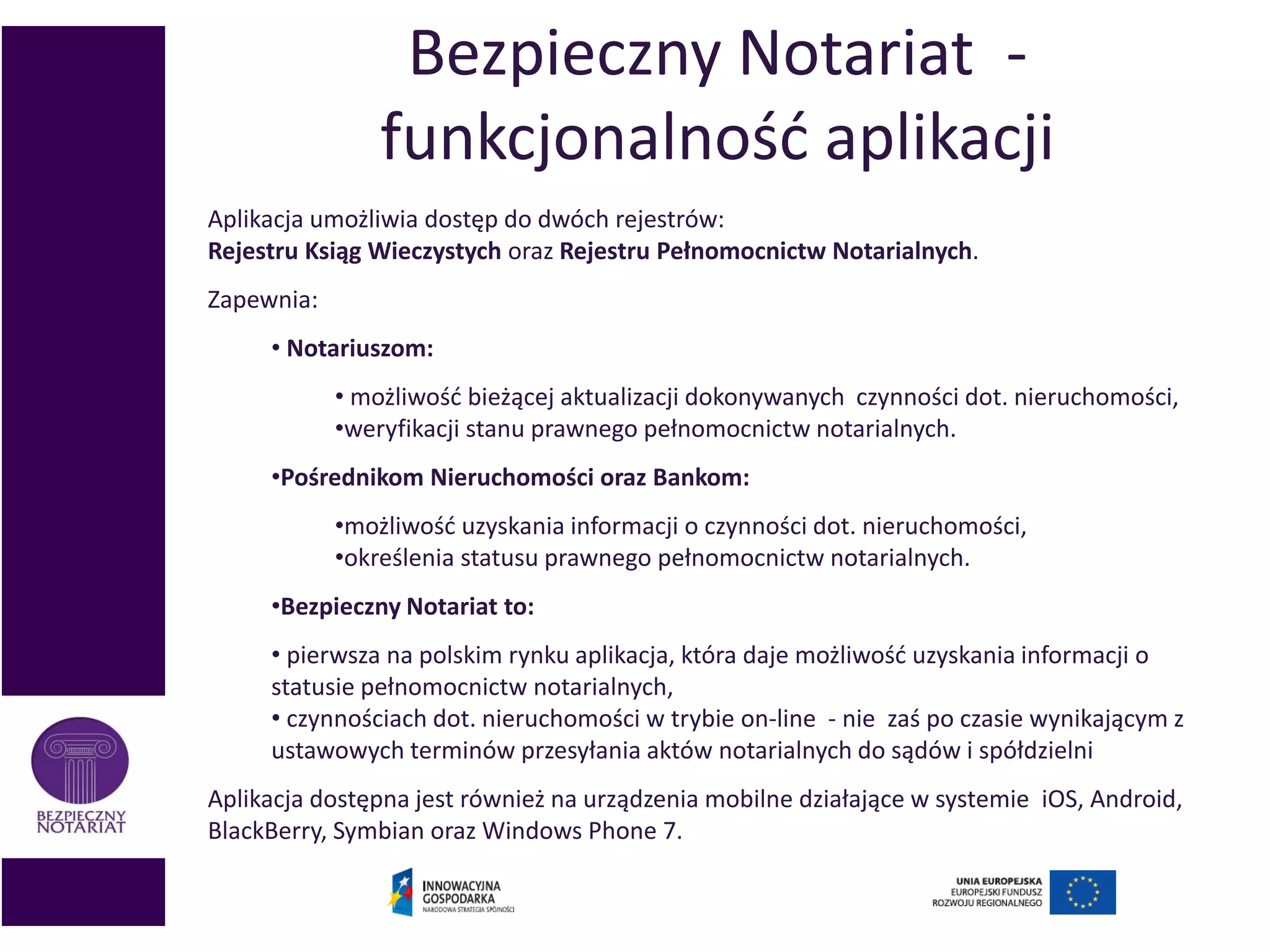 Prezentacja bezpieczny notariat | PDF