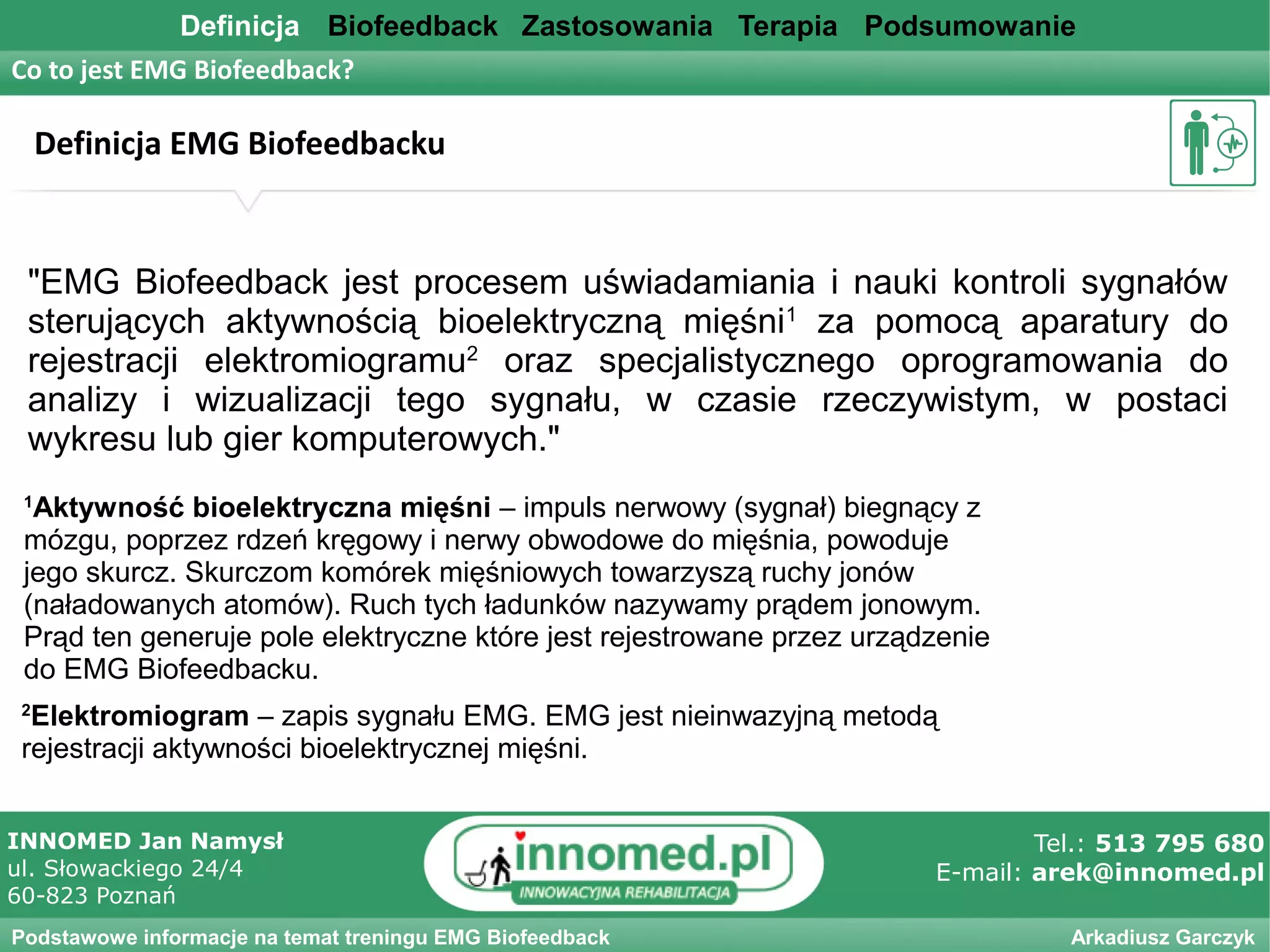 EMG Biofeedback | PDF