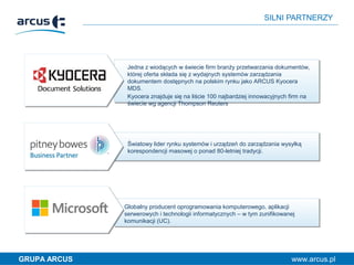 GRUPA ARCUS Prezentacja 2018 | PPT