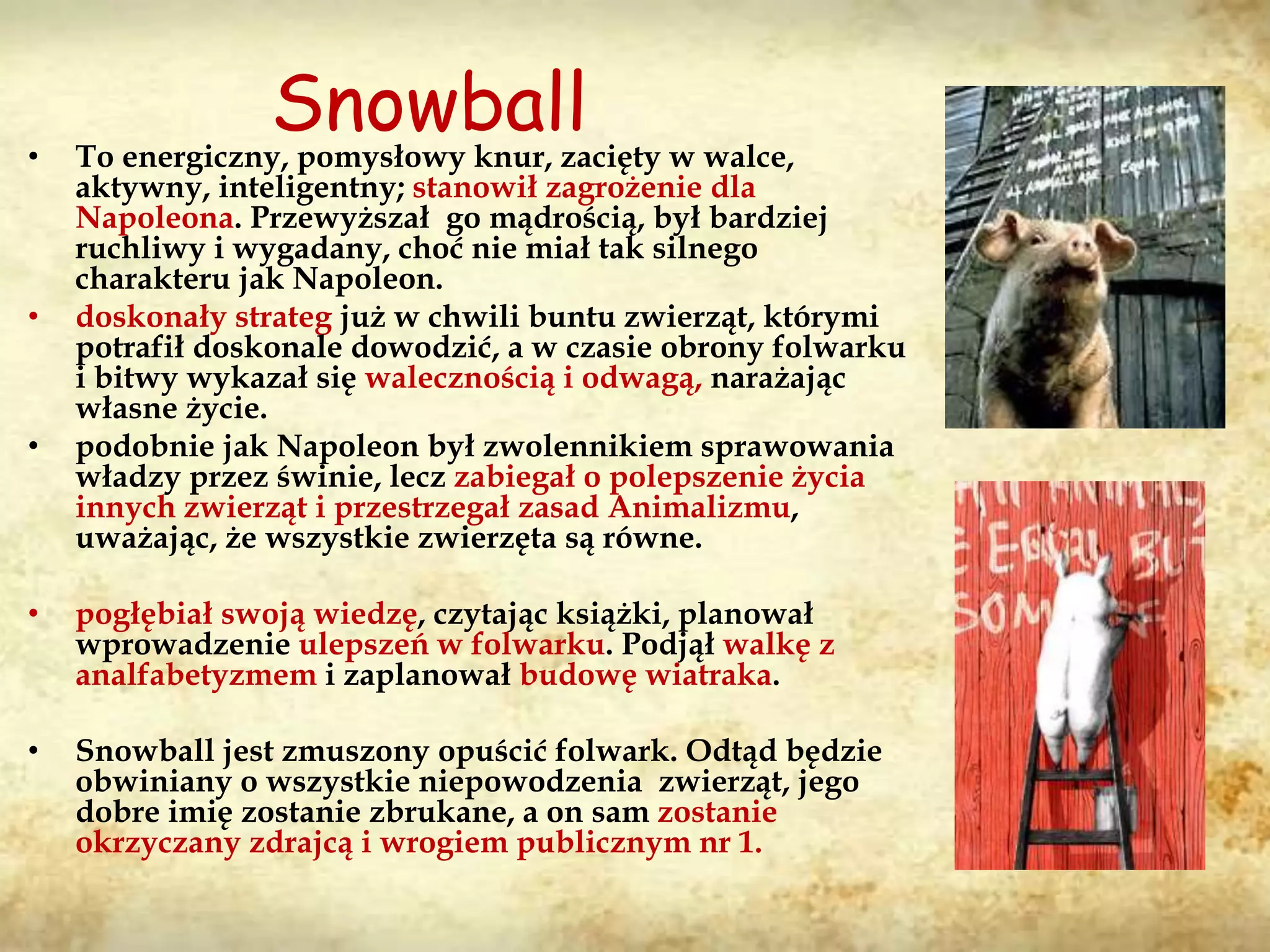 Prezentacja "Folwark zwierzęcy" | PPT