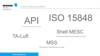 ISO 15848 test presentation | PPTX