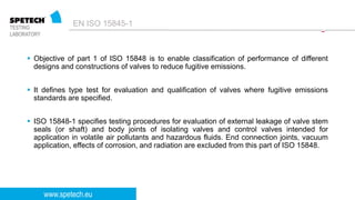 ISO 15848 test presentation | PPTX