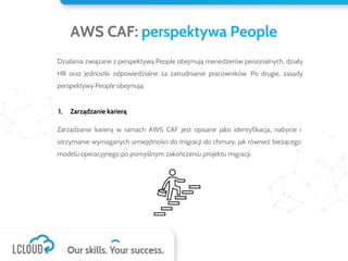 Jak AWS Cloud Adoption Framework wspiera migrację do chmury? | PPT