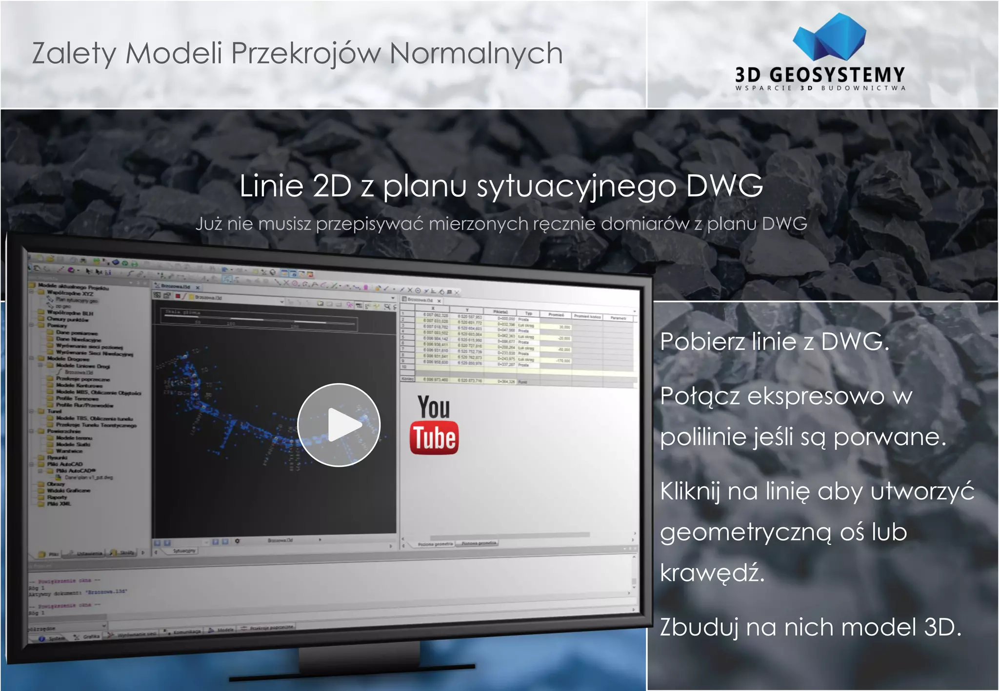 Prezentacja możliwości Modeli Przekrojów Normalnych MBS w Leica iCON Office | PPT