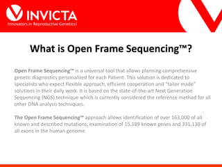 Open Frame Sequencing™ | PPT