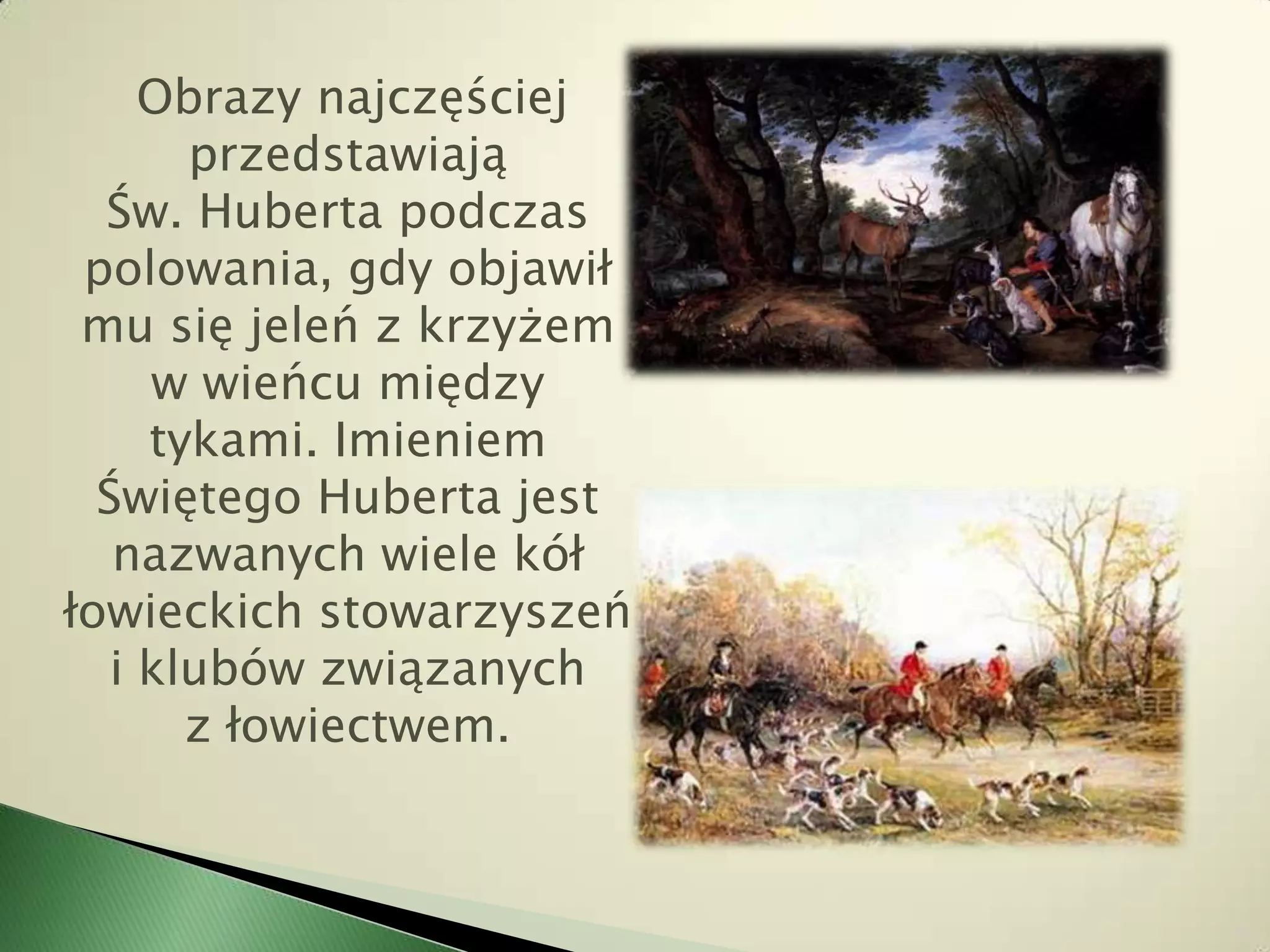 Obchody Dnia św. Huberta | PPTX