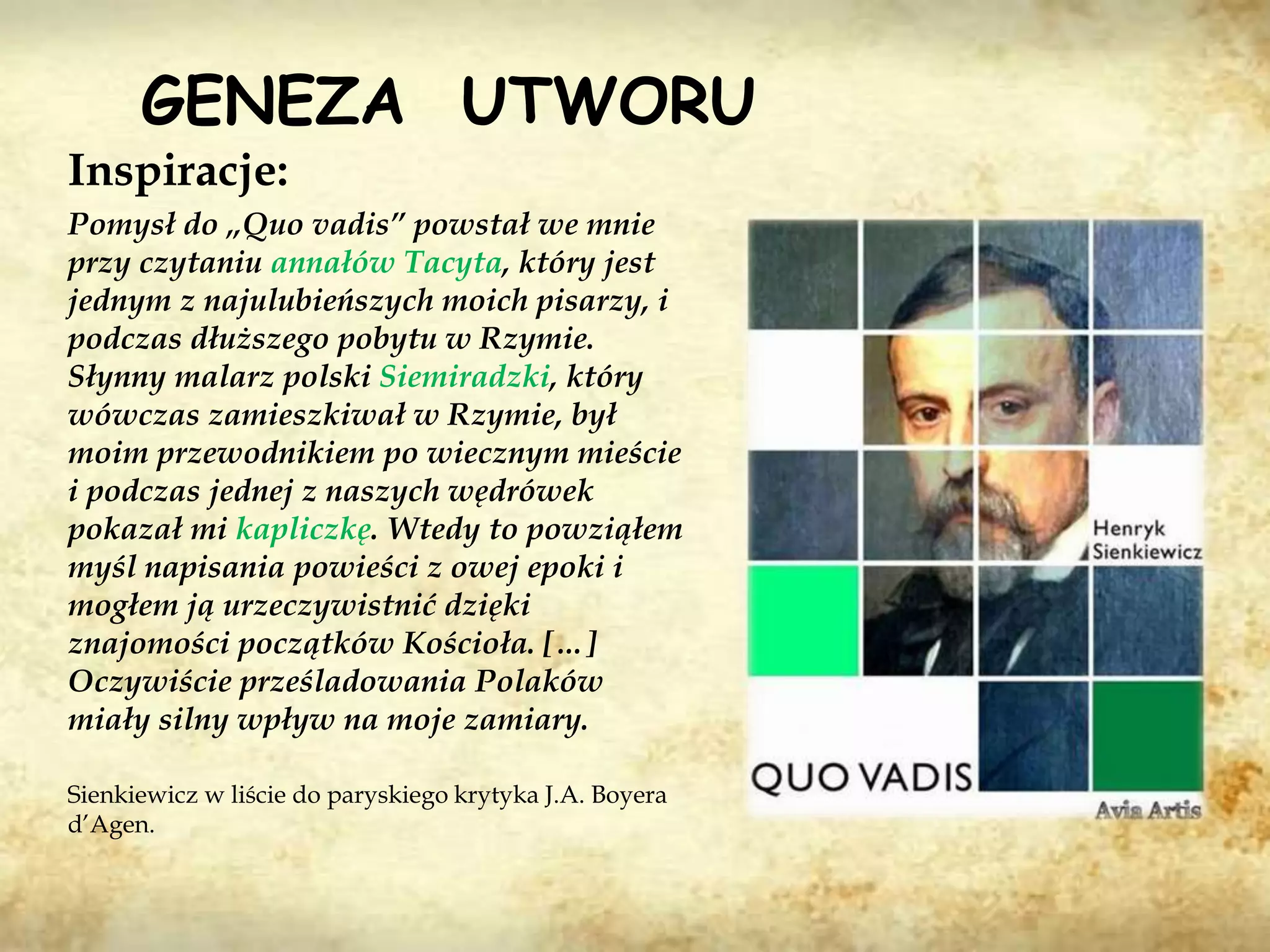 Prezentacja quo vadis | PPTX