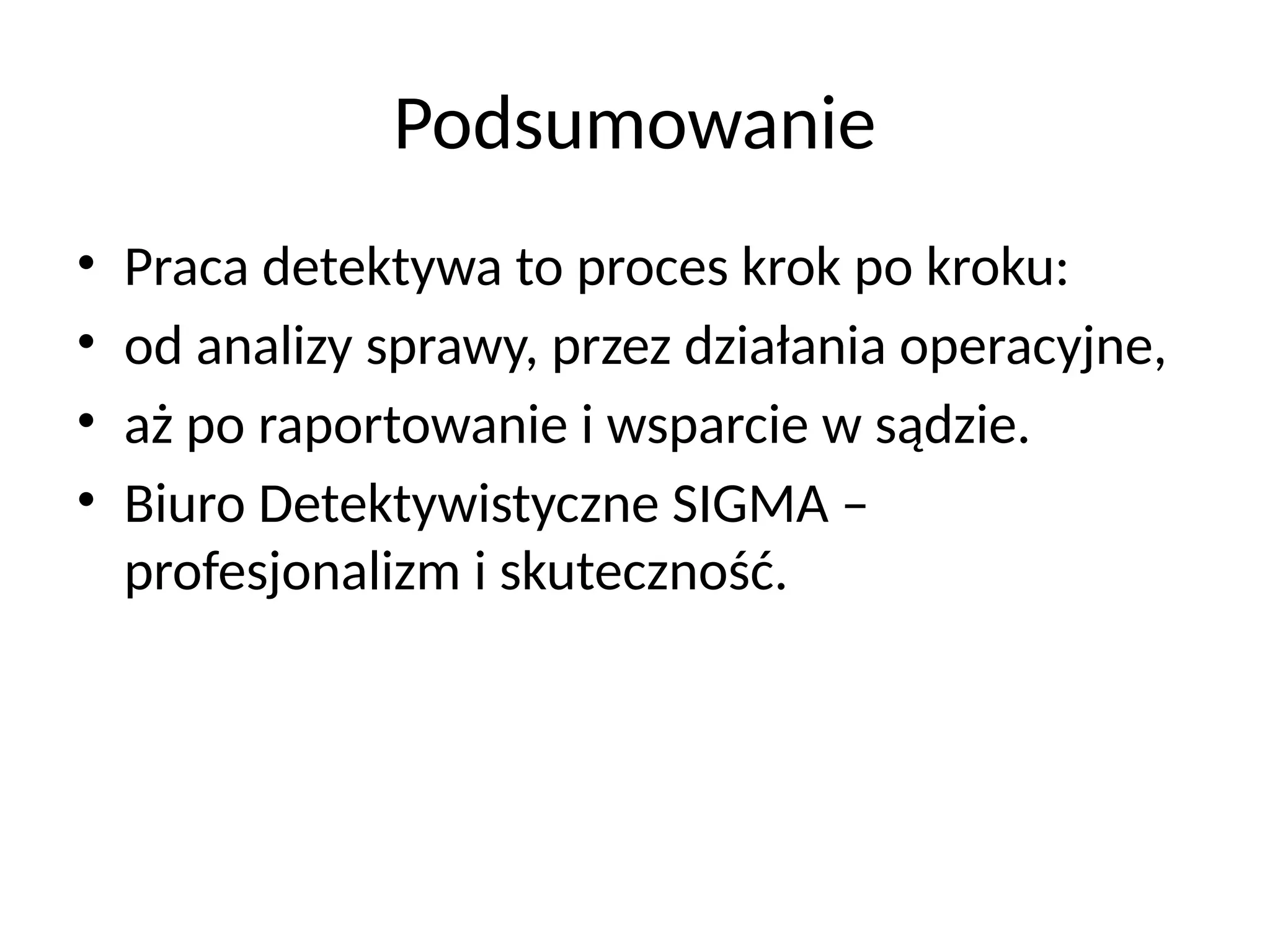 Jak wygląda praca detektywa krok po kroku? | PPTX