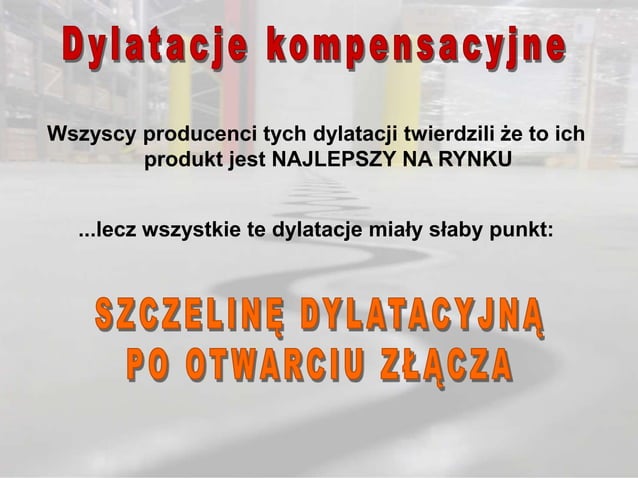 dylatacje sinusoidalne SINUS SLIDE | PPSX