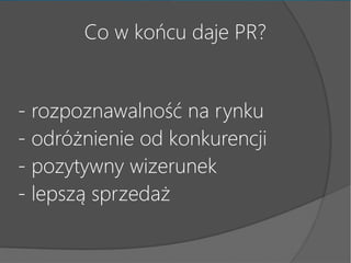 Co to jest PR? | PDF